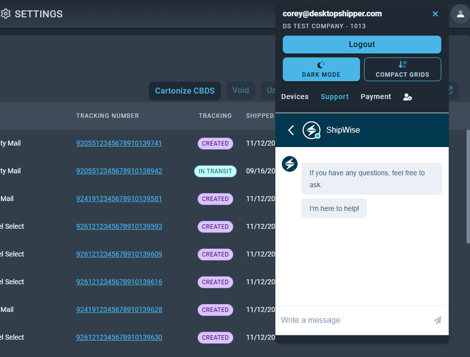 Find my ShipWise Client ID